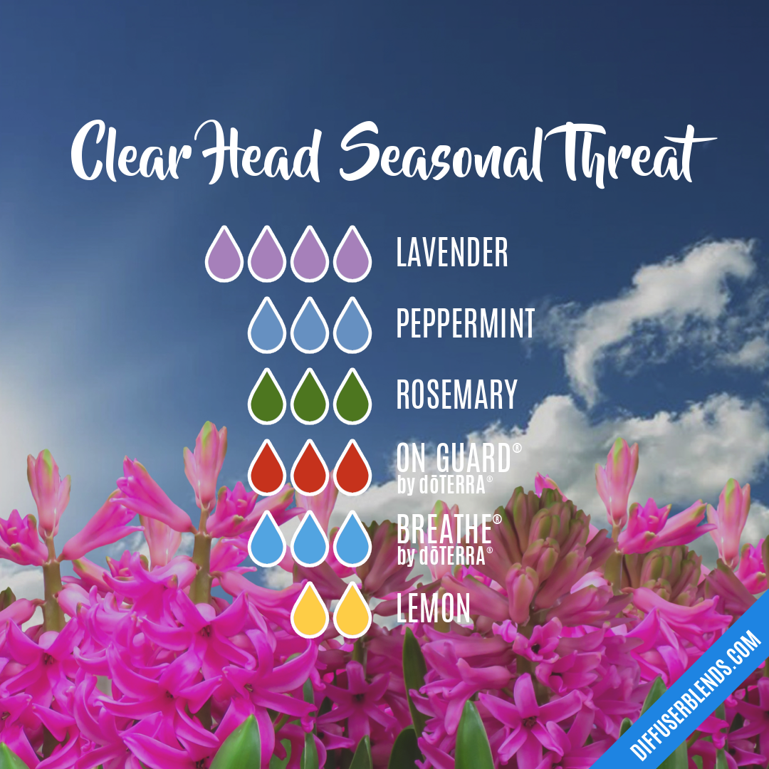 Clear Head Seasonal Threat | DiffuserBlends.com