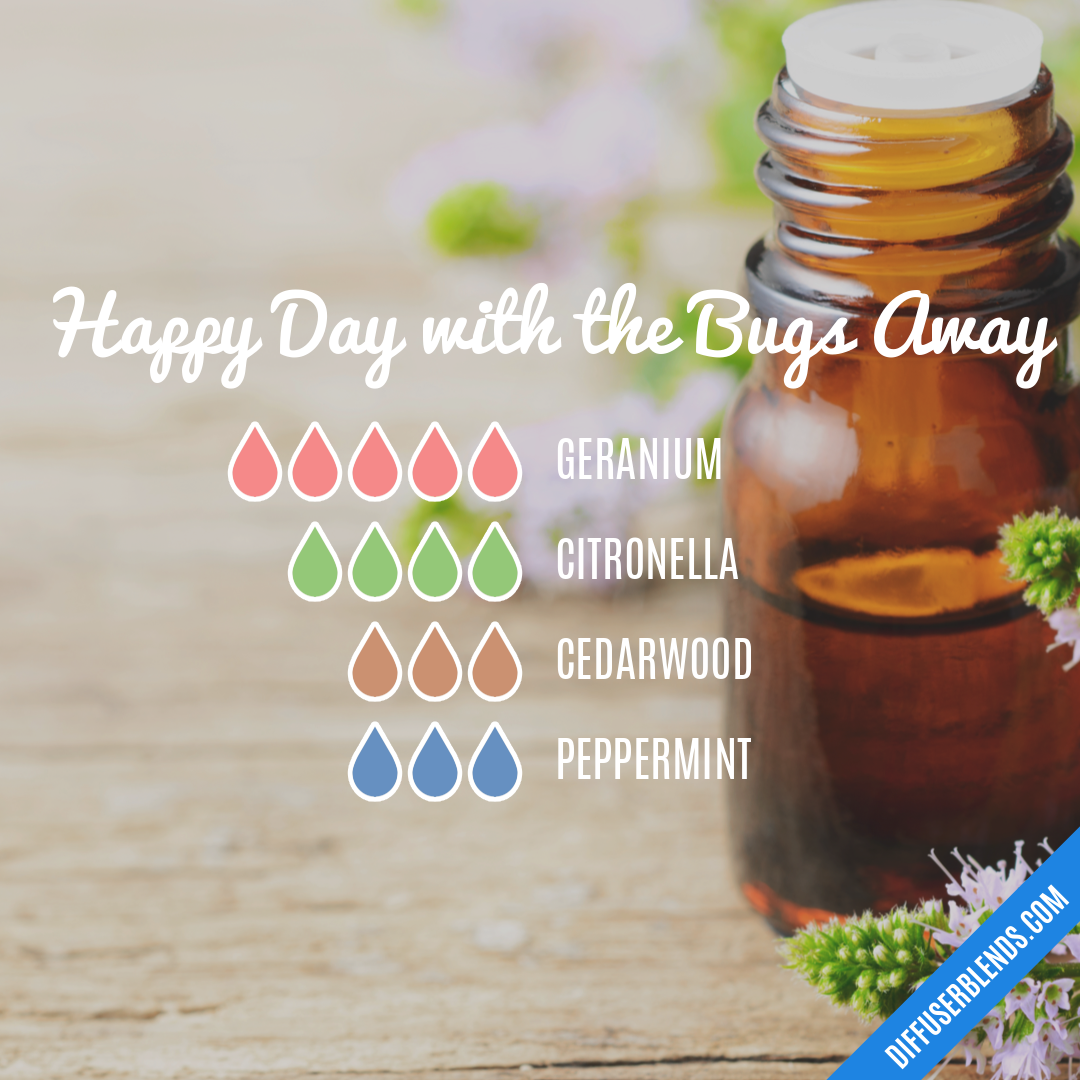 Happy Day with the Bugs Away | DiffuserBlends.com