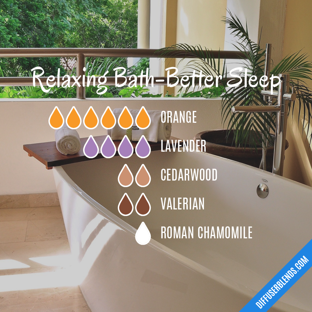 Relaxing Bath-Better Sleep | DiffuserBlends.com