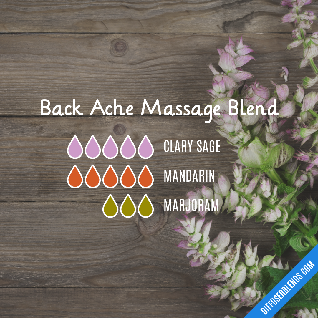 Back Ache Massage Blend | DiffuserBlends.com