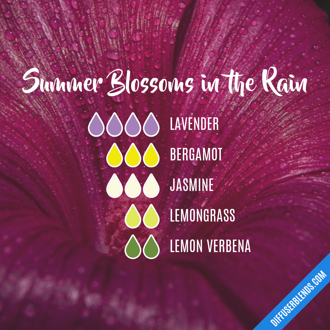 Summer Blossoms in the Rain | DiffuserBlends.com