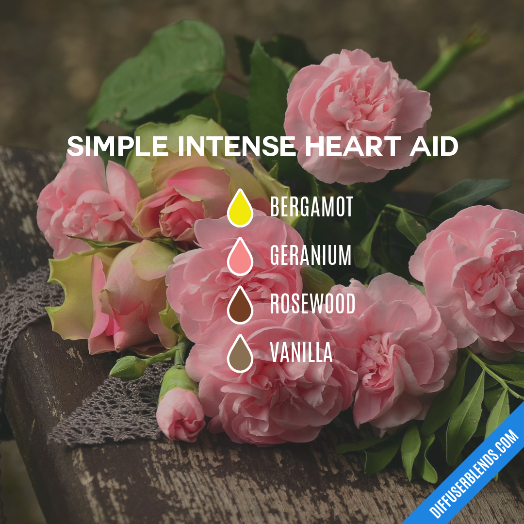 Simple Intense Heart-Aid | DiffuserBlends.com