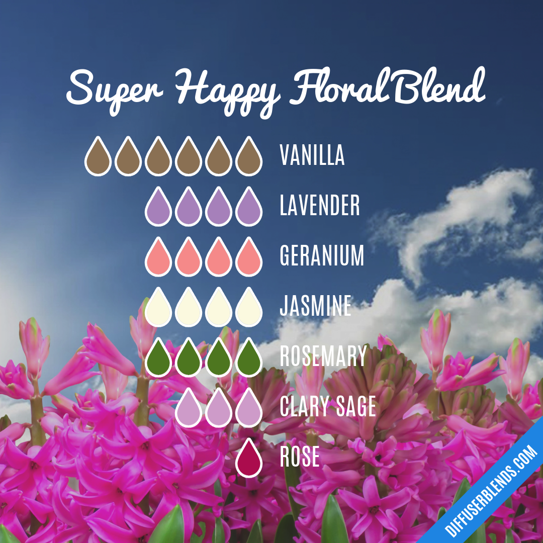 Super Happy Floral Blend | DiffuserBlends.com